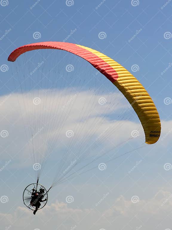 Motor parachute stock photo. Image of glider, power, extreme - 1144154