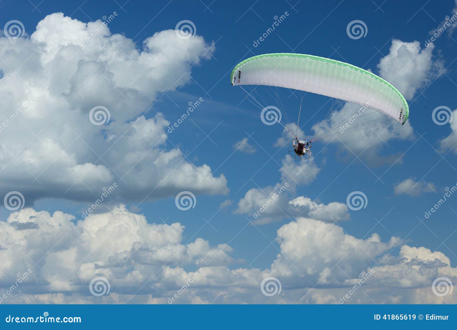 Motor parachute 3 stock image. Image of flying, glider - 41865619