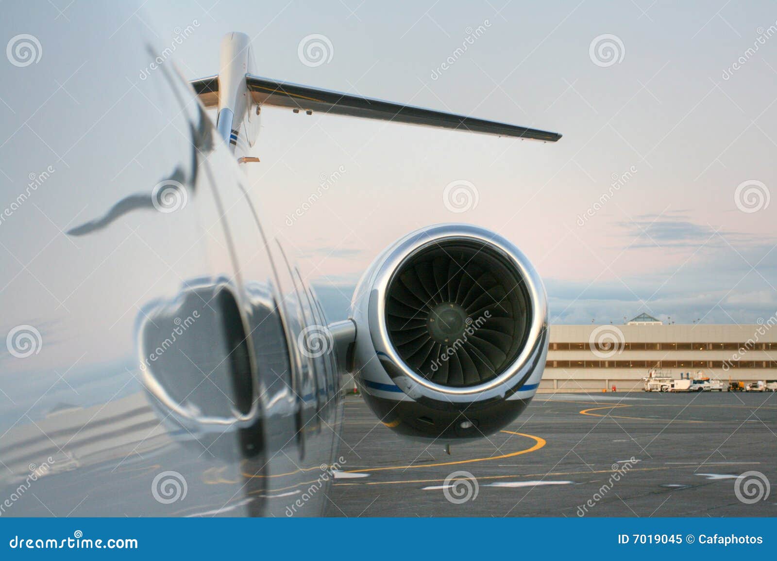 Motor of private jet stock image. Image of tourism, business - 7019045