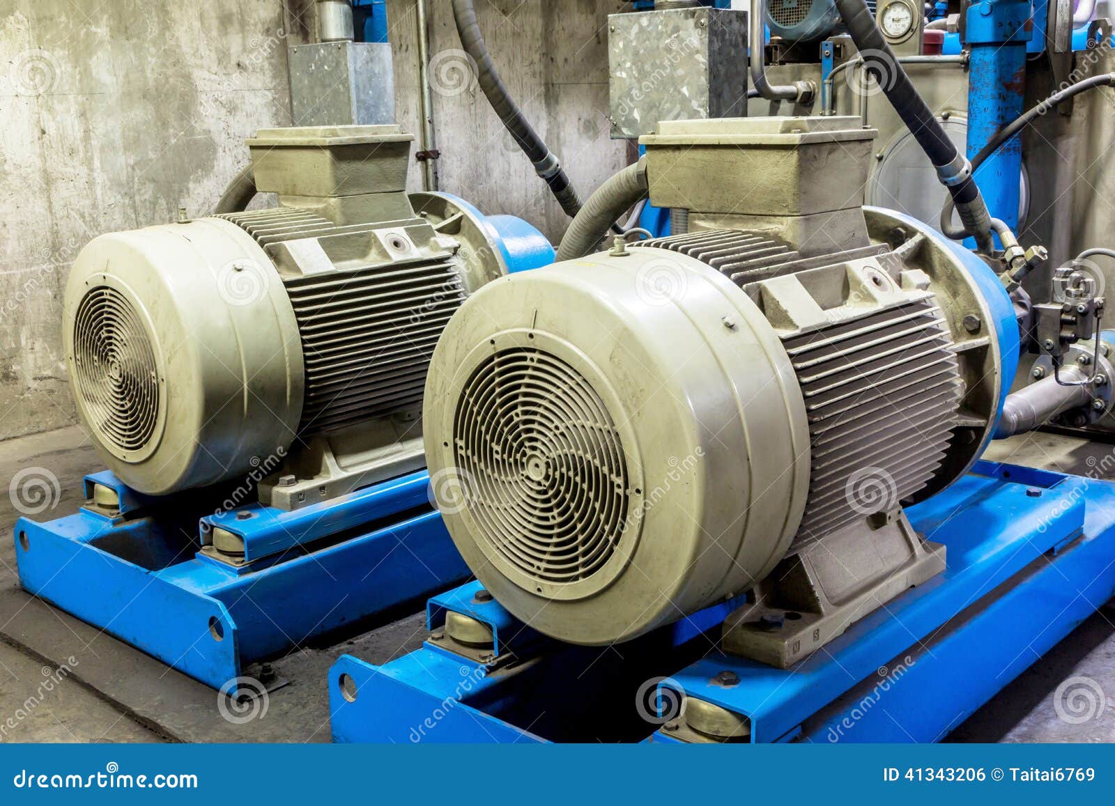 Motor with pump industry stock photo. Image of plant - 41343206