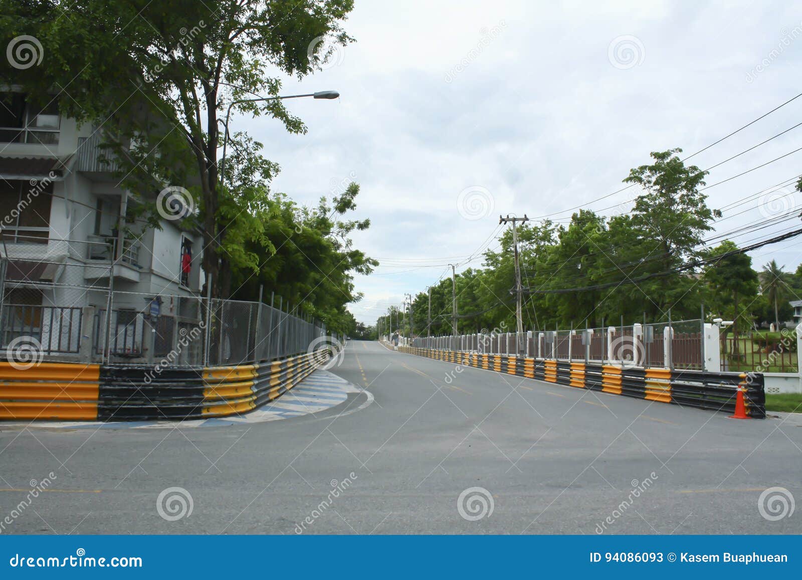 Motor Race Track in City stock image. Image of monte - 94086093