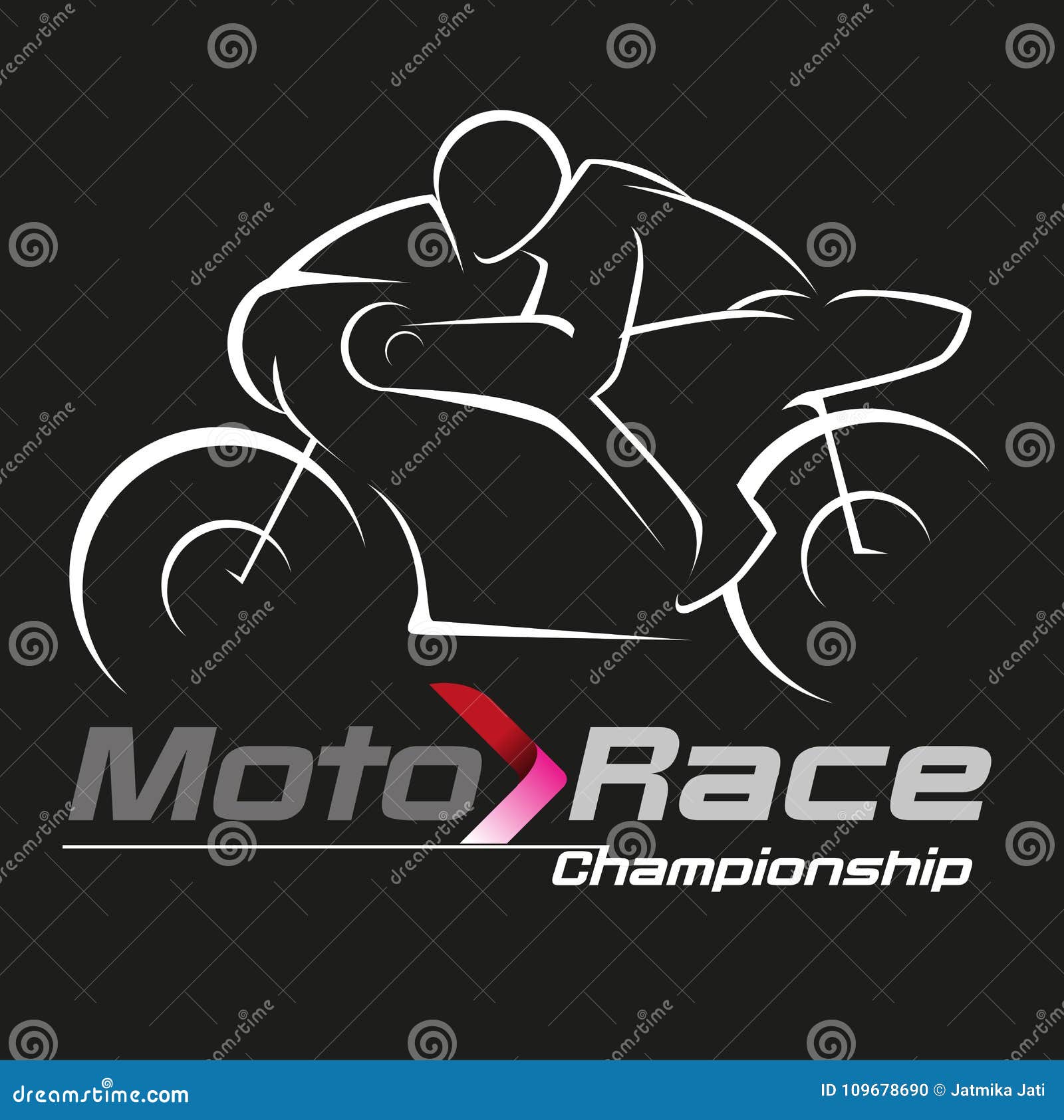Motor Racing Championship Symbol Stock Vector - Illustration of motor ...