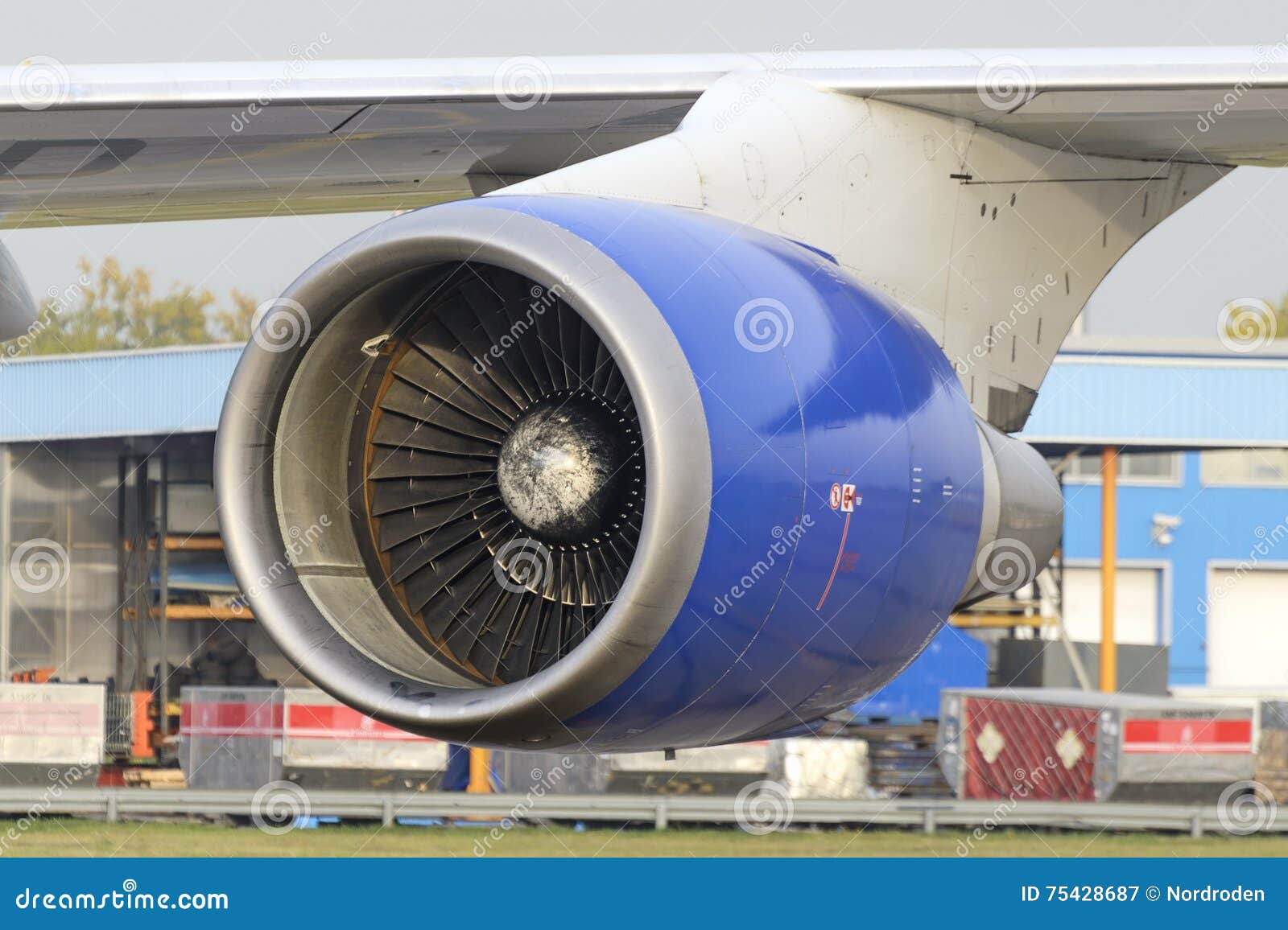 Motor a Reacción Boeing 747 De Los Aviones Fotografía editorial ...