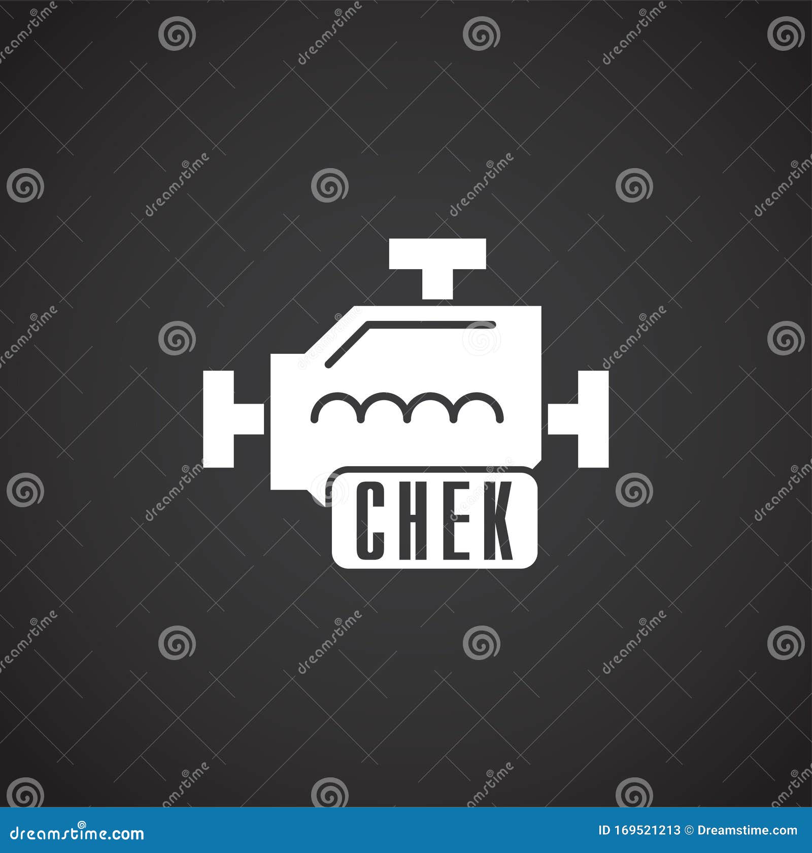 Motor Related Icon on Background for Graphic and Web Design. Creative ...