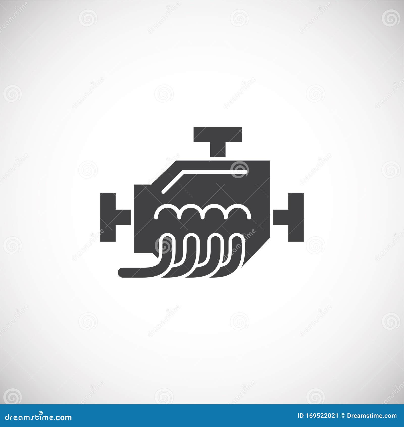 Motor Related Icon on Background for Graphic and Web Design. Creative ...