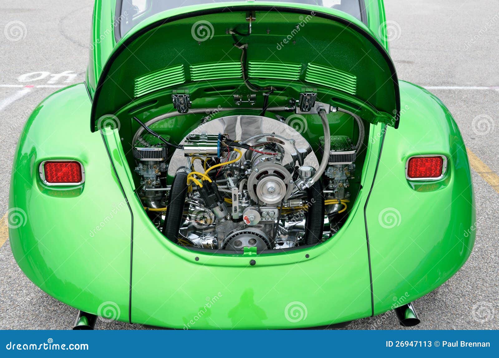 Motor Restaurado Do Besouro De Volkswagen Foto de Stock Editorial ...