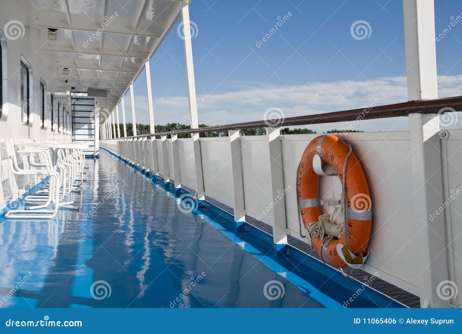 Motor-ship deck stock photo. Image of voyage, cruise - 11065406