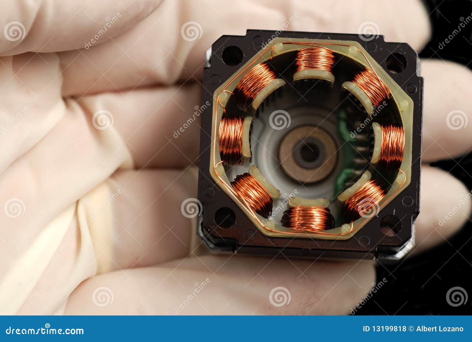 Motor stator stock photo. Image of alternating, windings - 13199818