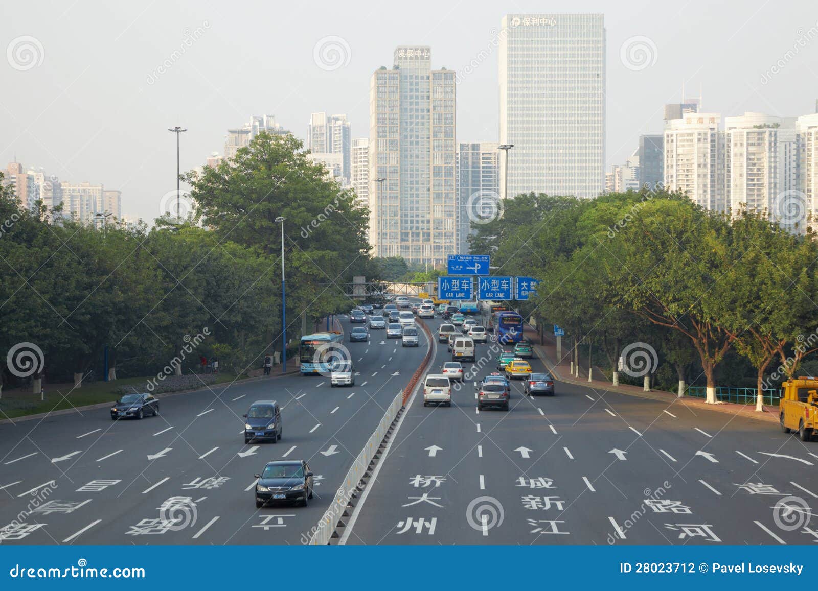 Motor Traffic on Multilane Highway Editorial Photography - Image of ...