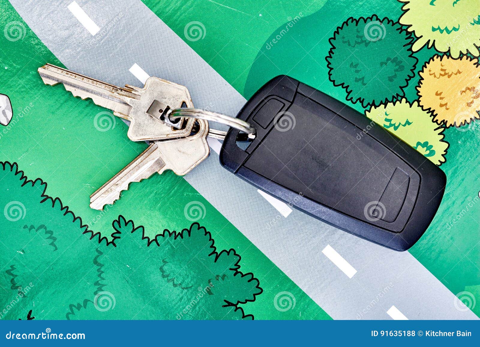 Motor Vehicle Keys stock photo. Image of horizontal, motoring - 91635188