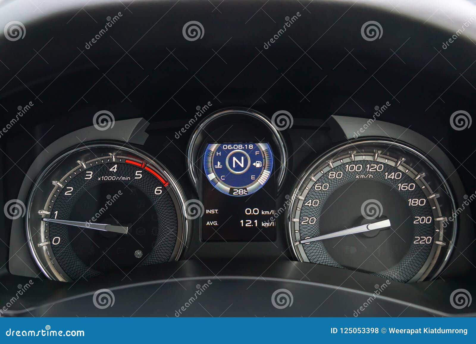Motor Vehicle Speedometer stock photo. Image of vehicle - 125053398