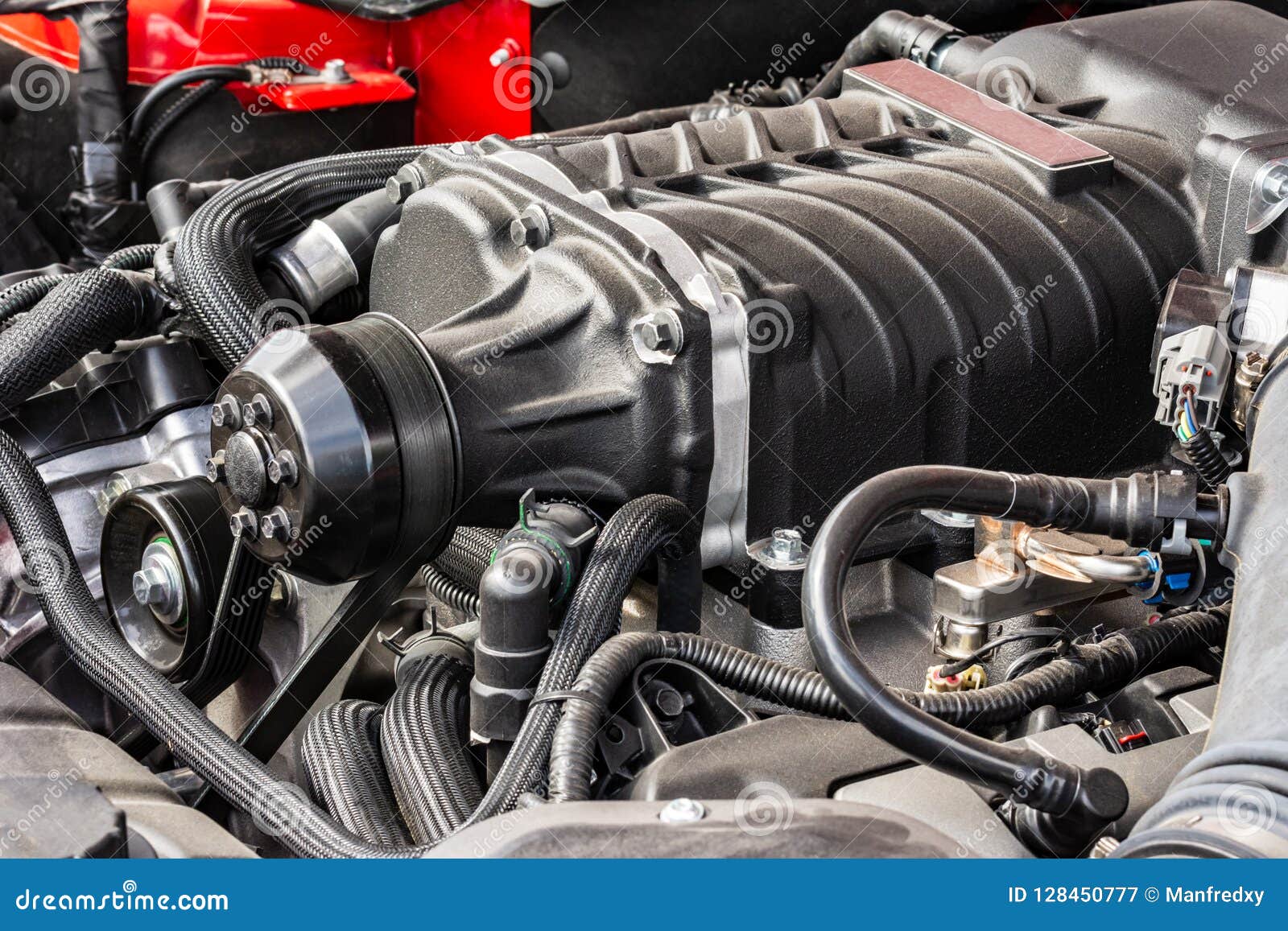 Car motor of an old-timer stock image. Image of vehicle - 128450777