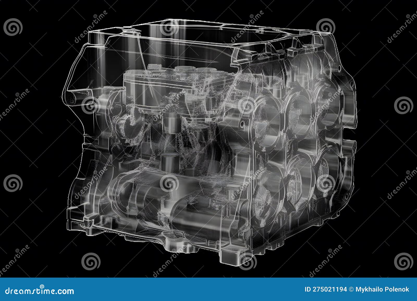 Motor Visualization Digital. Neural Network AI Generated Stock ...