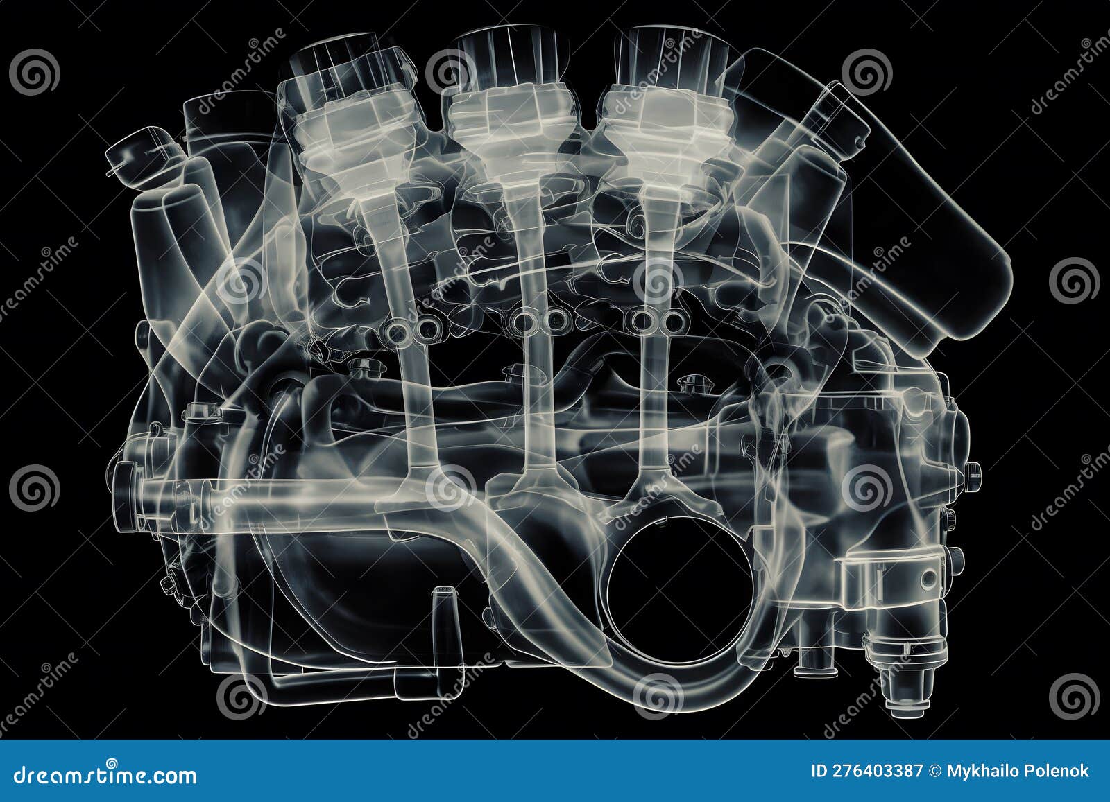 Motor Visualization Digital. Neural Network AI Generated Stock Image ...