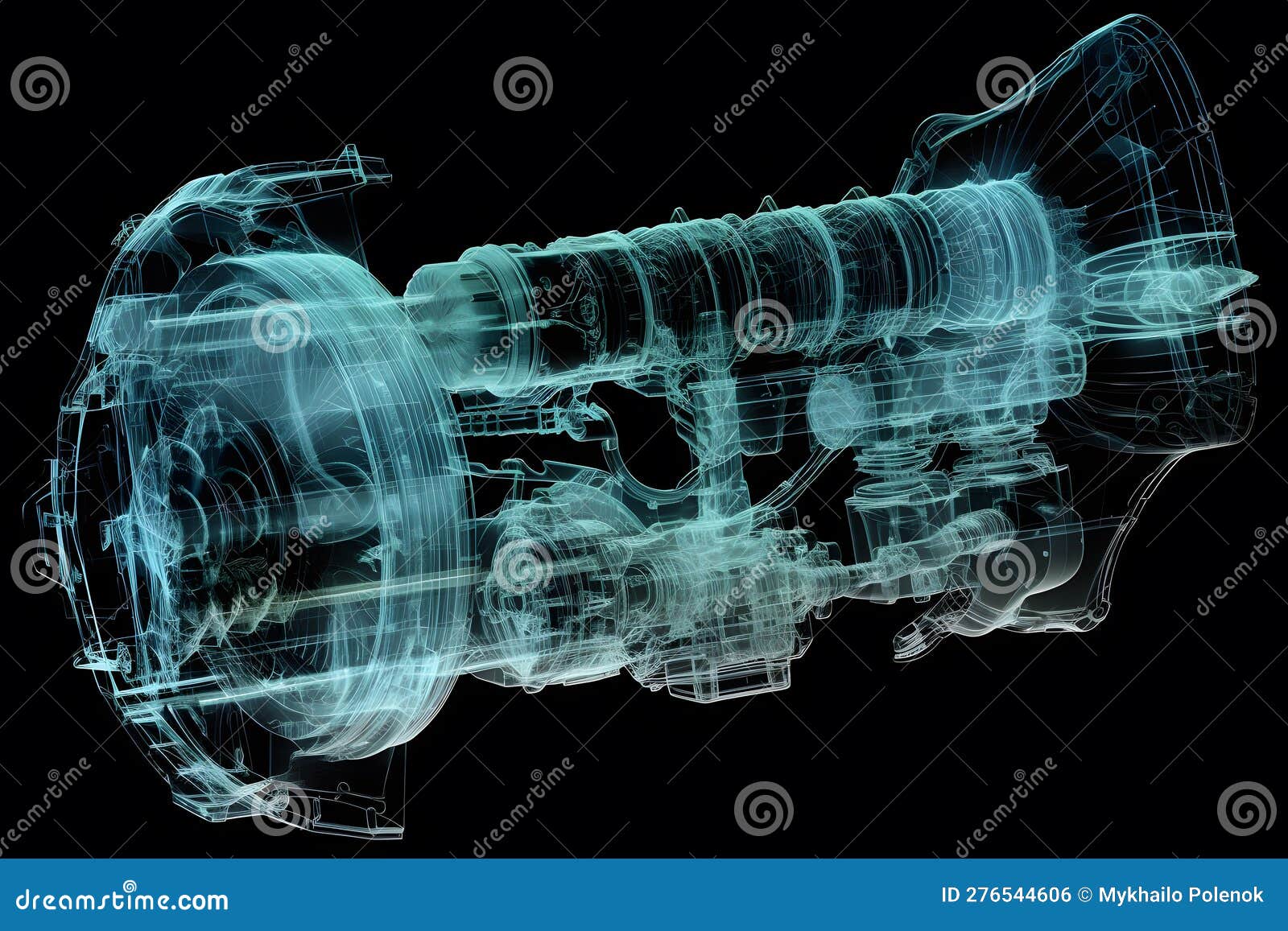 Motor Visualization Digital. Neural Network AI Generated Stock ...