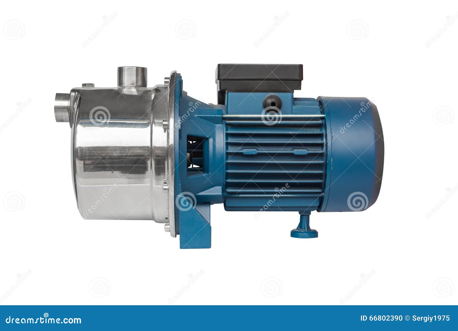 Motor for the Water Pump Isolated on a White Background Stock Photo ...