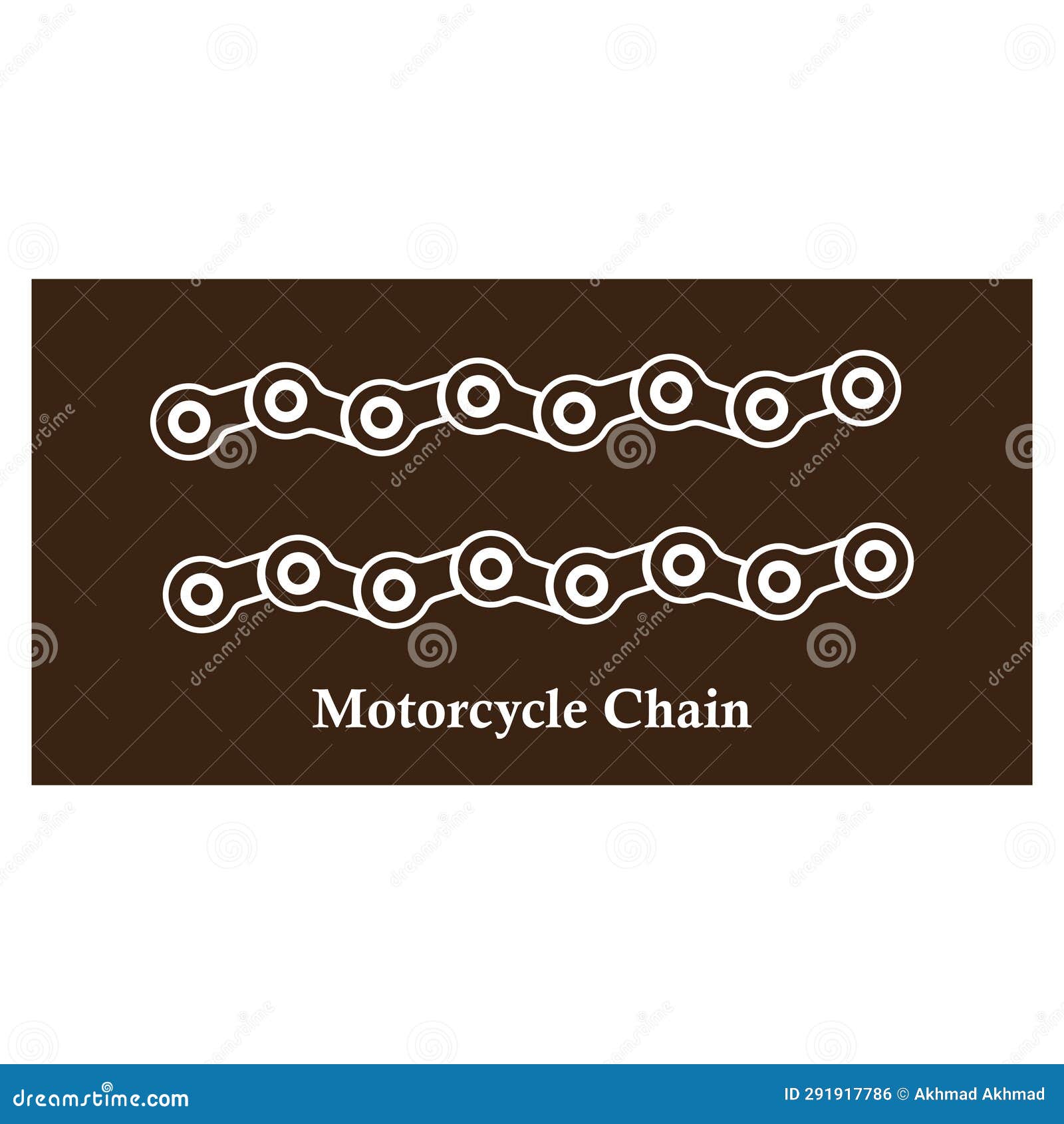 Motorbike chain icon stock vector. Illustration of round - 291917786