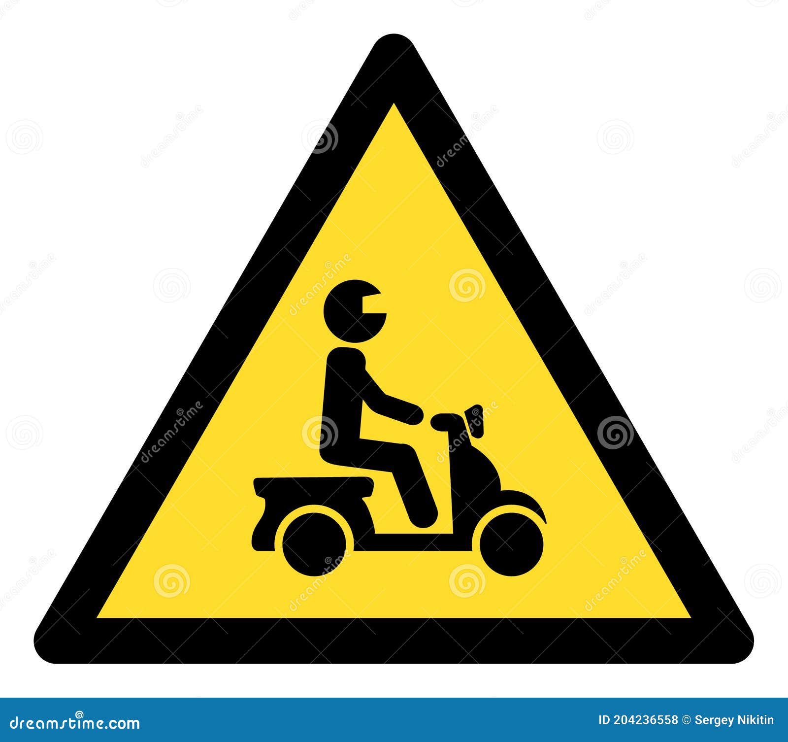 Motorbike Danger Flat Icon Symbol Stock Vector - Illustration of glyph ...