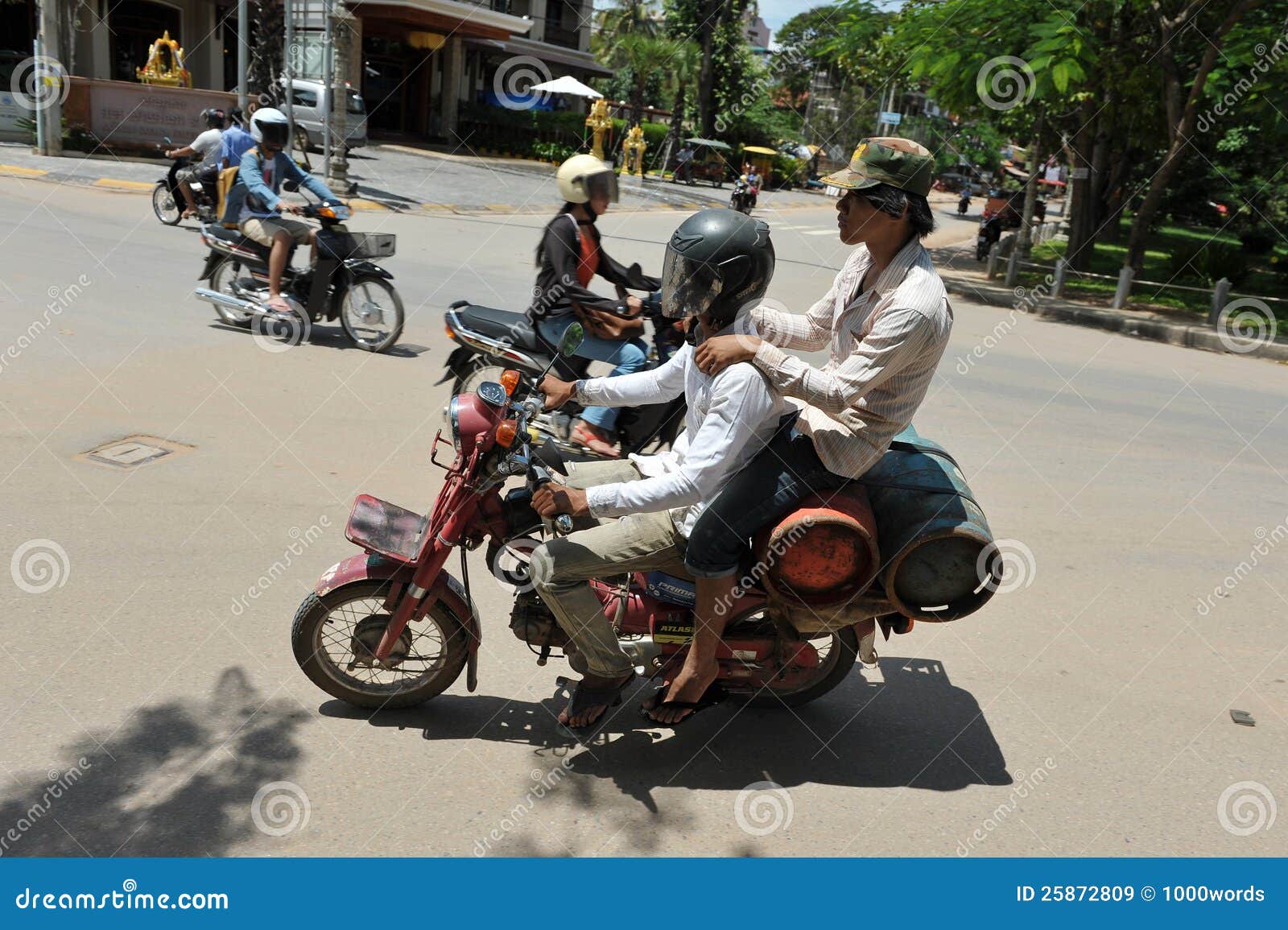Motorbike Delivery Men editorial stock image. Image of commuting - 25872809