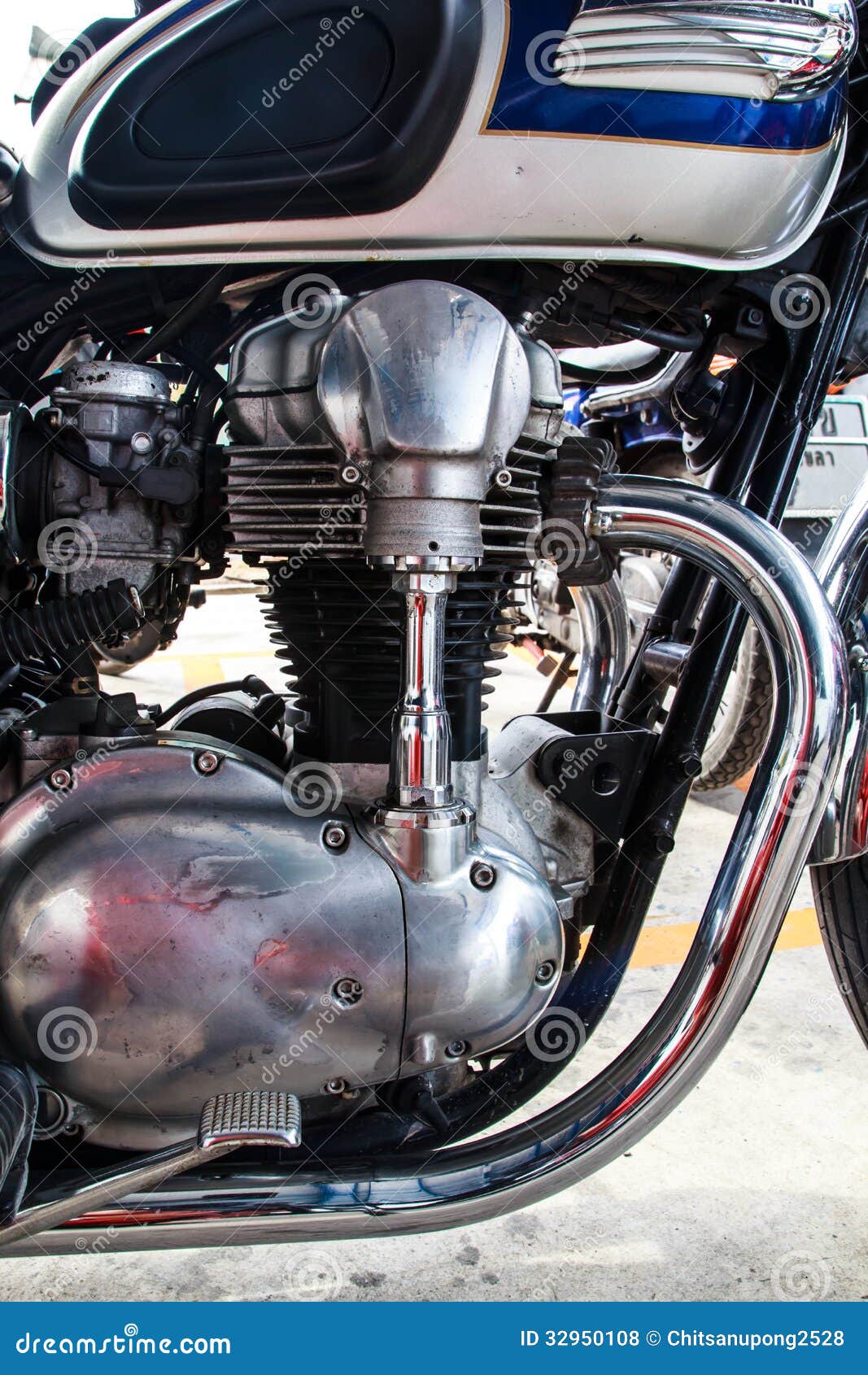 Motorbike engine. stock photo. Image of motorcycle, beautiful - 32950108