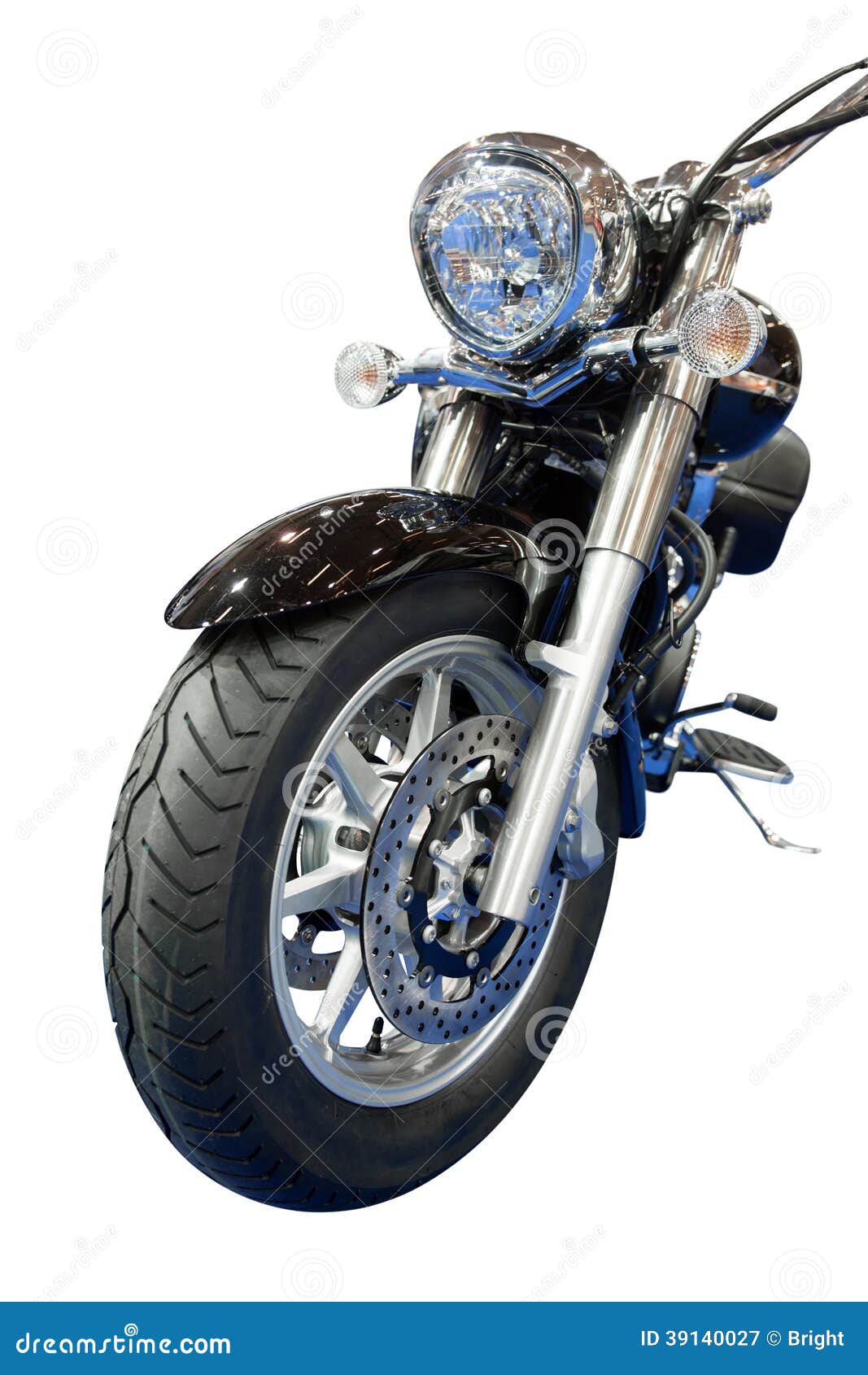 Motorbike stock image. Image of aluminum, front, chrome - 39140027