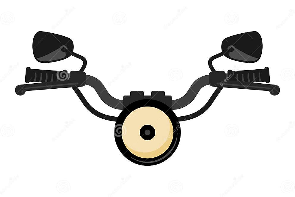 Motorbike Handlebars Vector Stock Vector - Illustration of motor ...