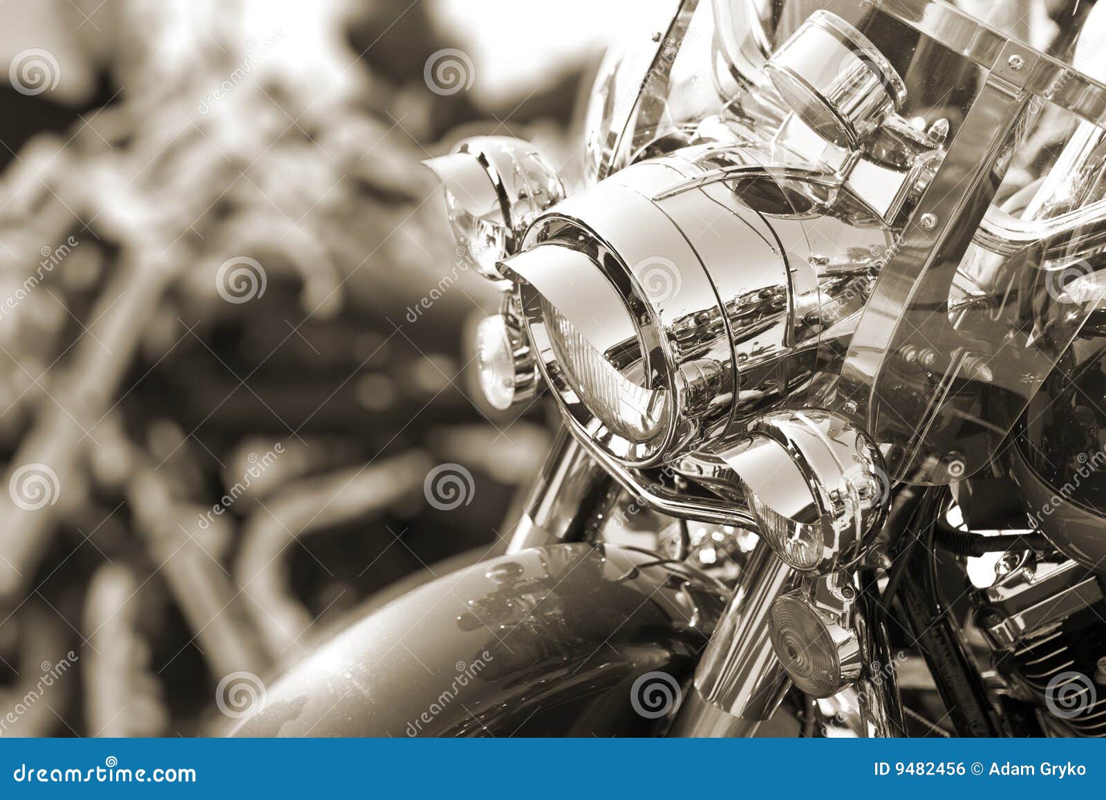 Motorbike head lamp stock photo. Image of motor, machine - 9482456