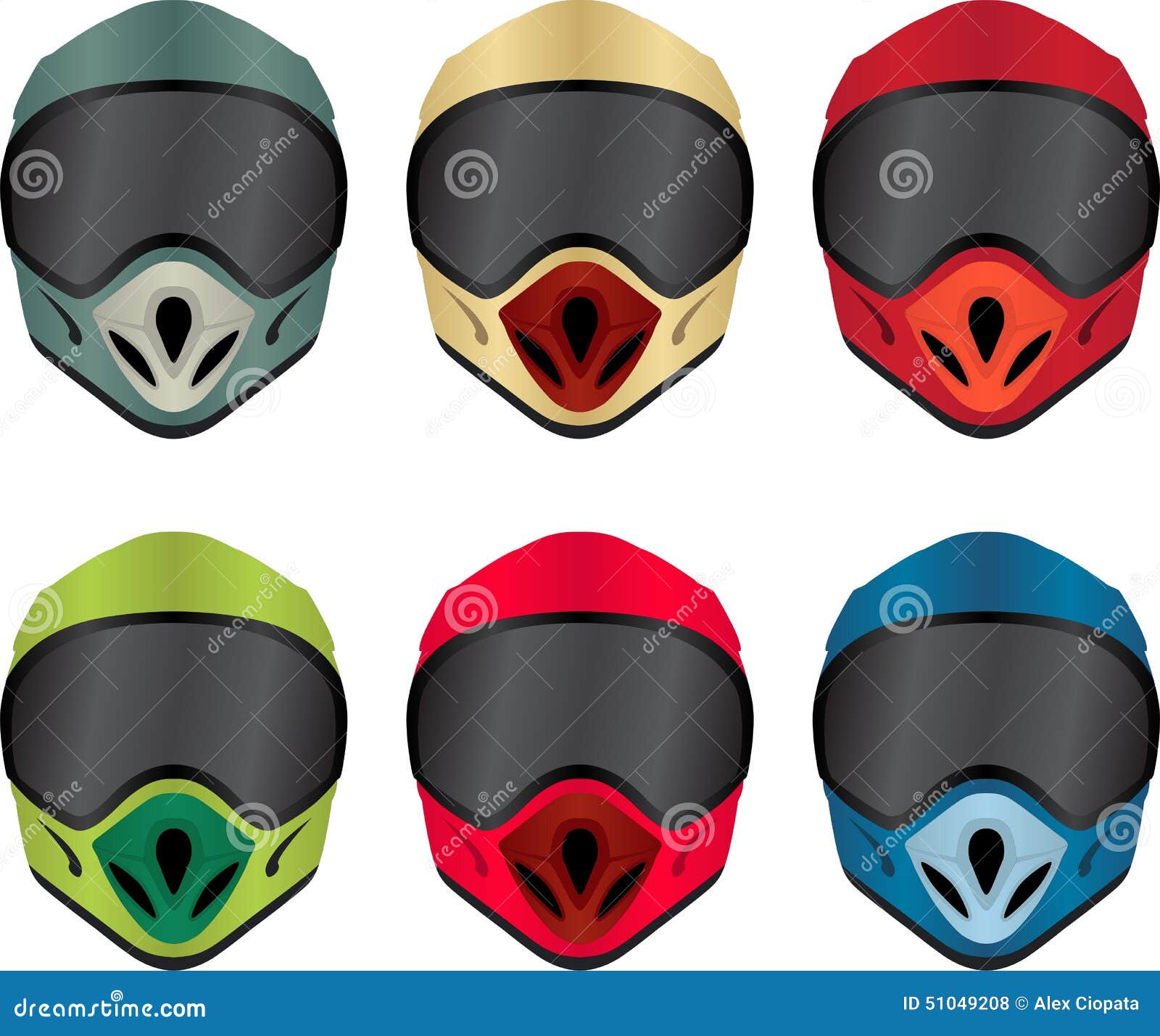 Motorbike helmet stock vector. Illustration of moto, auto - 51049208