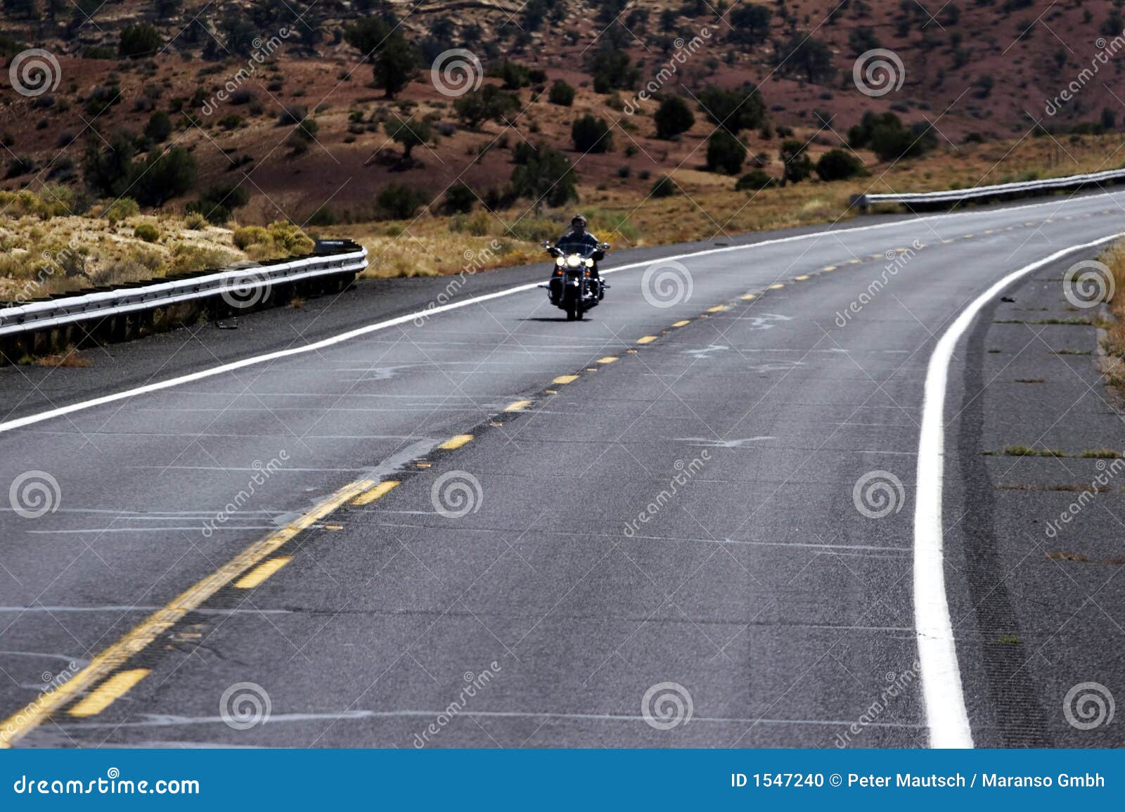Motorbike on highway stock photo. Image of superhighway - 1547240