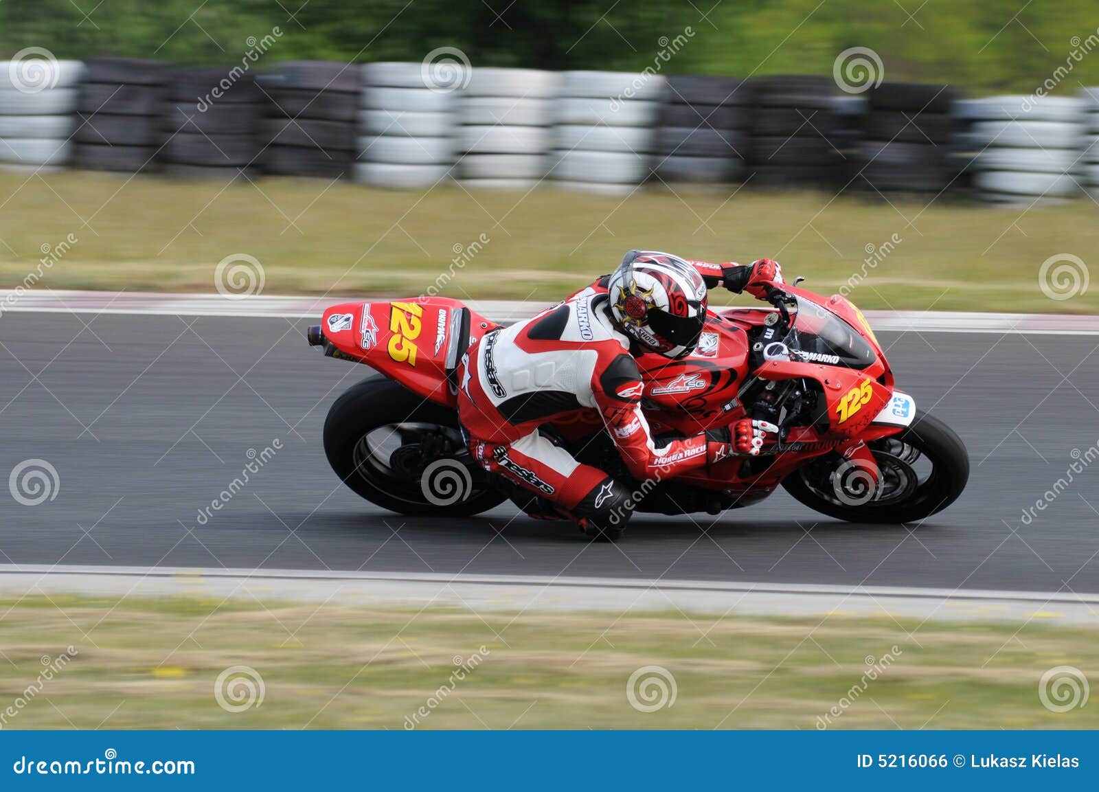Motorbike Racing Driver Rides Into A Steep Climb Stock Photography ...