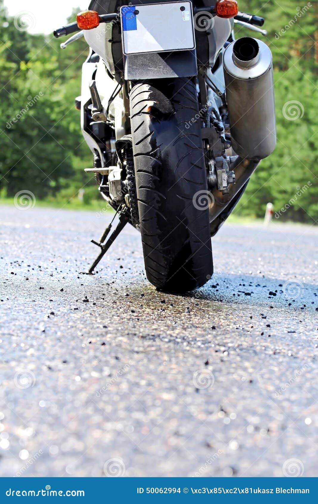 Motorbike - Rear View stock photo. Image of motorcycle - 50062994