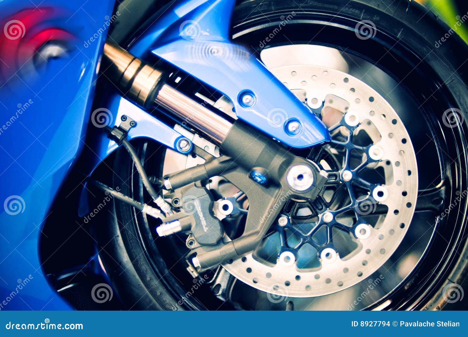 Motorbike Wheel and Disk Brakes Stock Photo - Image of disc, metal: 8927794