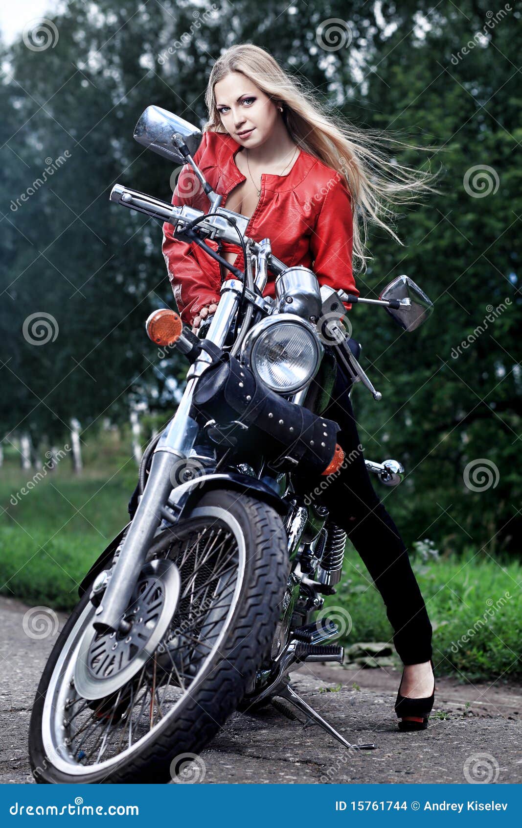 Motorbiker stock photo. Image of caucasian, color, landscape - 15761744