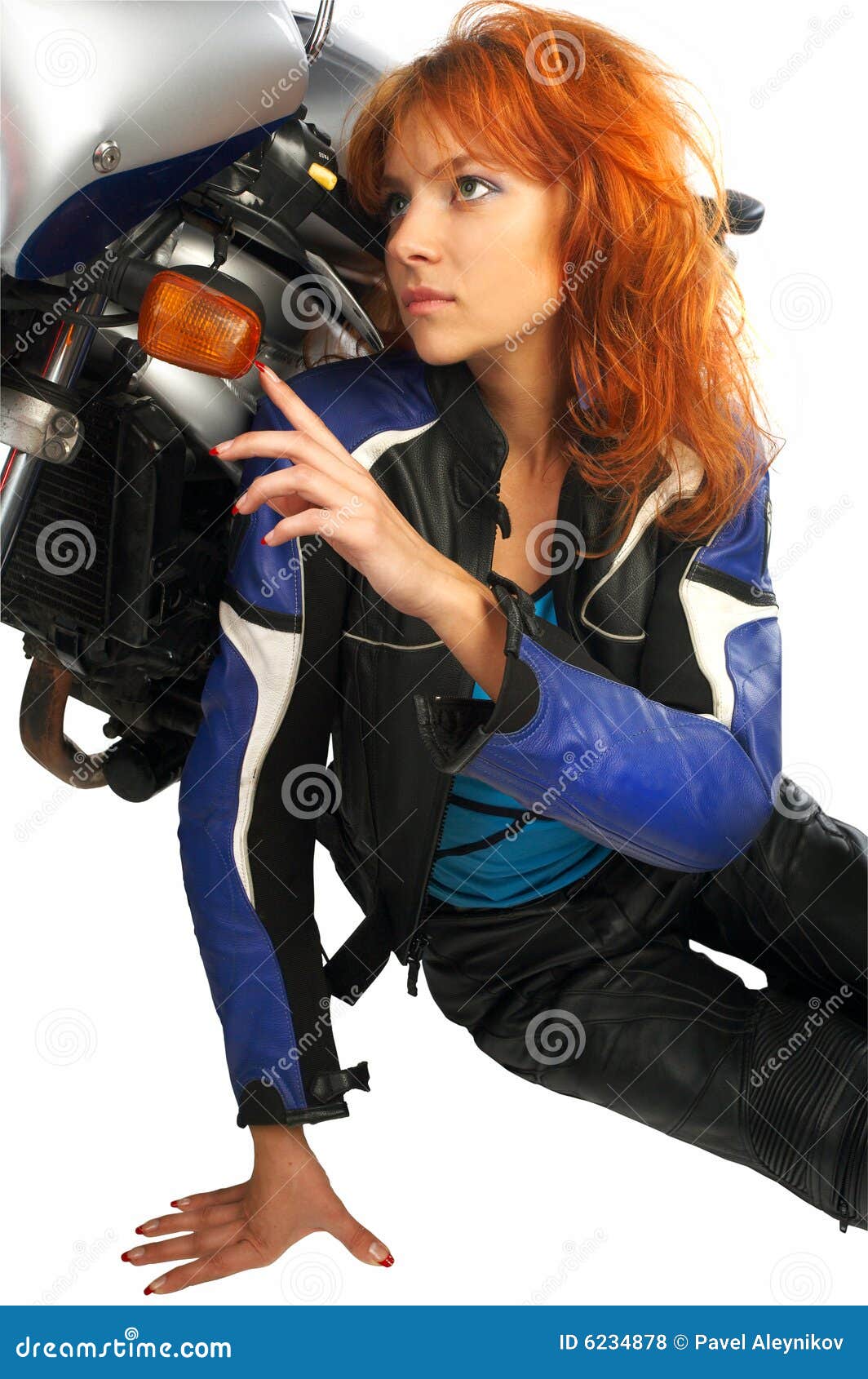 Motorbiker stock photo. Image of equipment, bicycle, motorcycle - 6234878