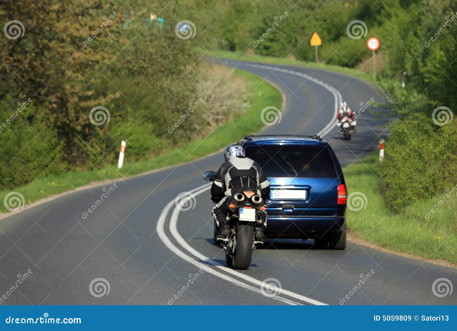 Motorbiker in Poland stock image. Image of poland, fast - 5059809