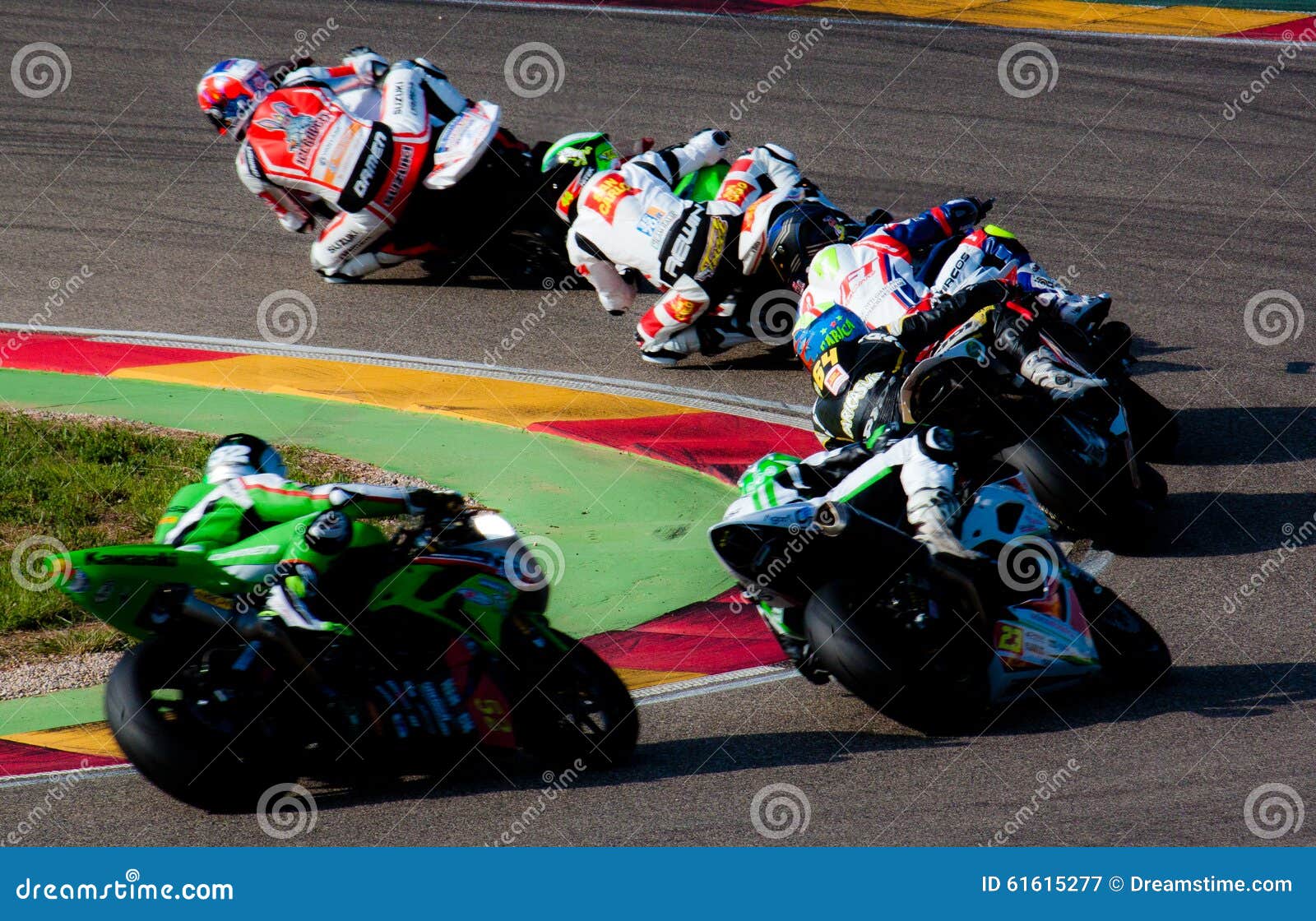 Motorbikes in a Curve Competition Editorial Photography - Image of prix ...