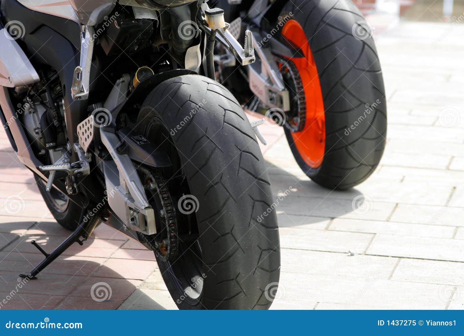 Motorbikes wheels stock image. Image of sport, motorcycle - 1437275