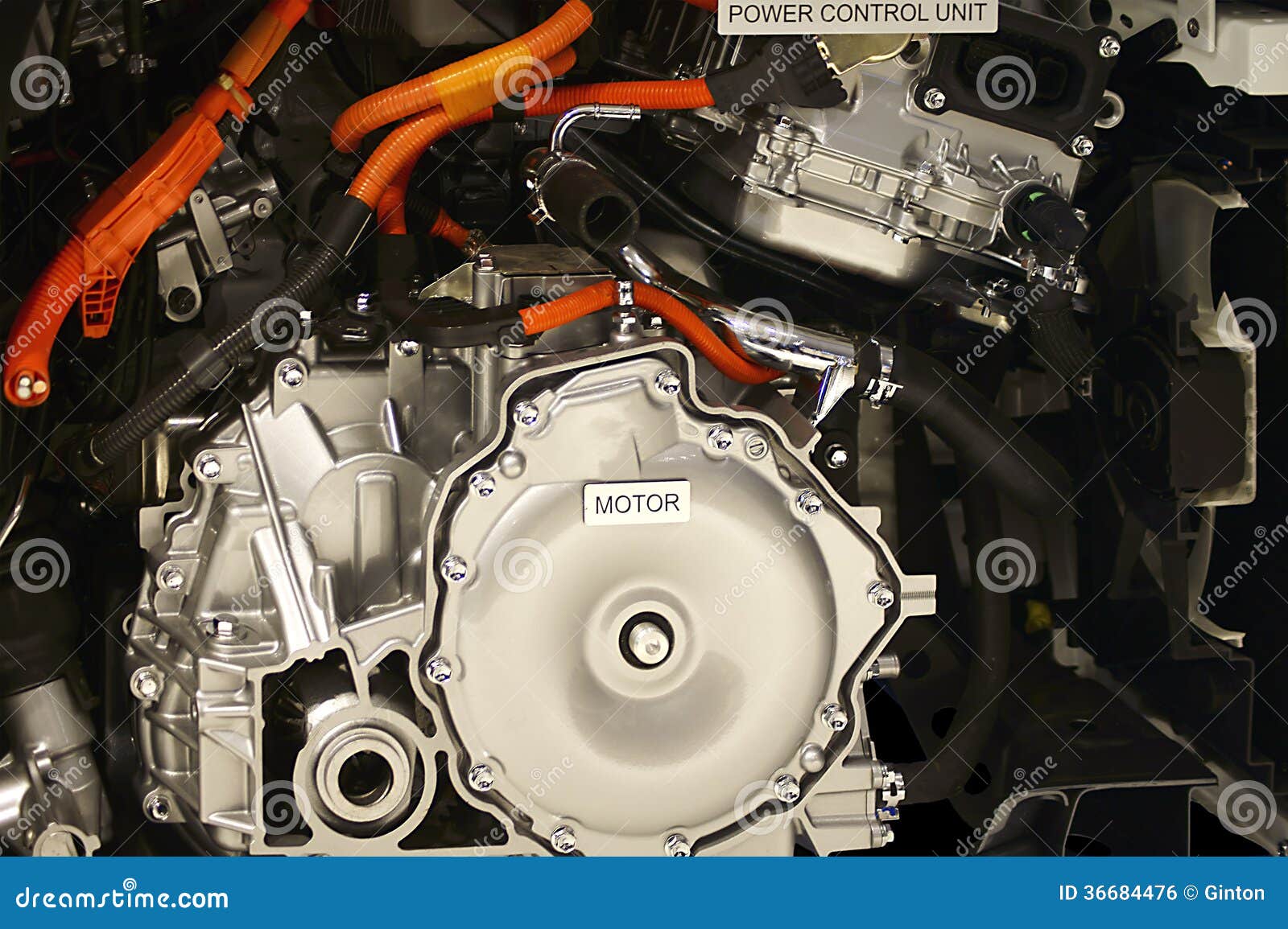 Motorblok stock foto. Image of macht, druk, nieuw, kabels - 36684476