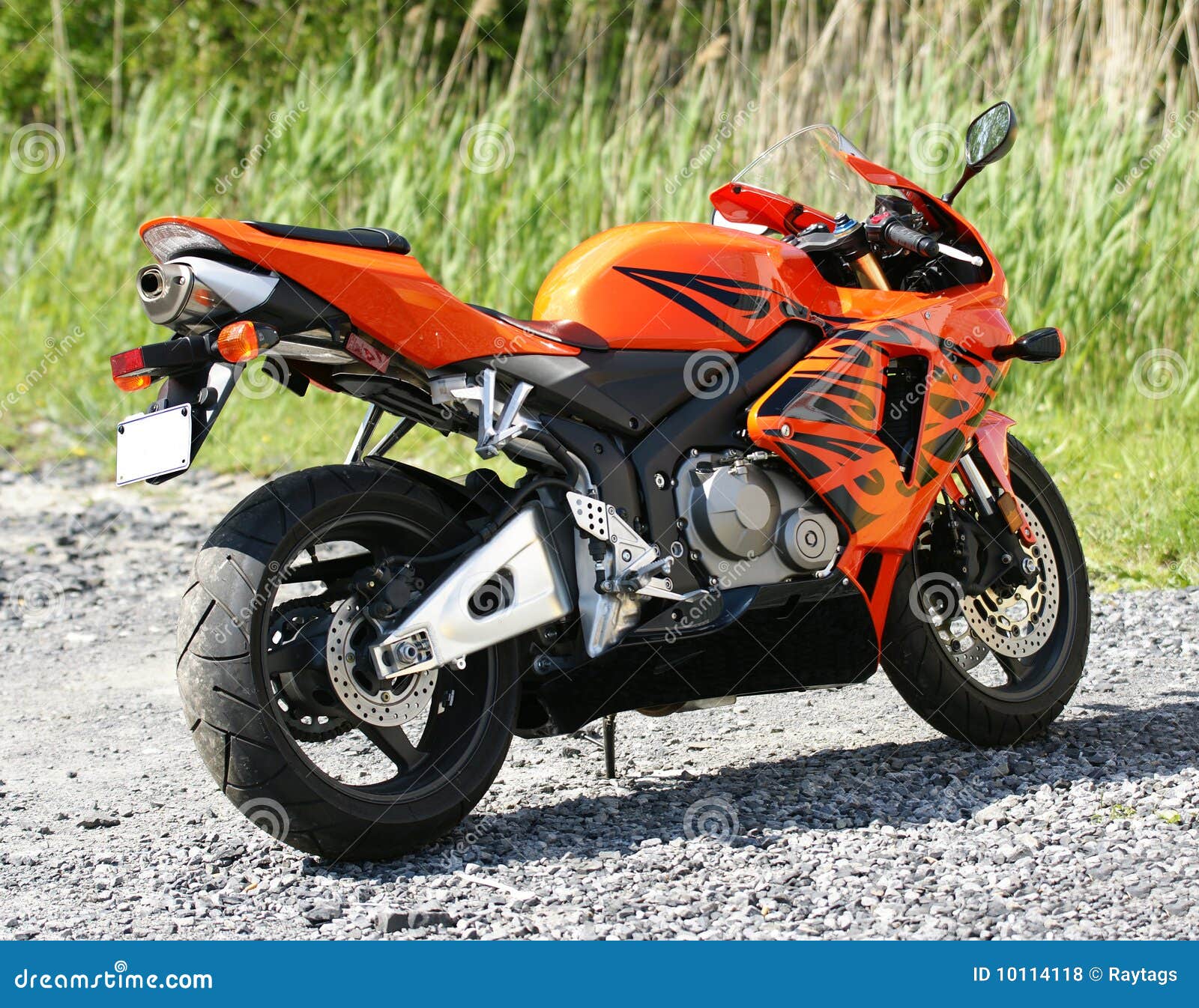 Motorcycle stock photo. Image of driving, motorbike, orange - 10114118