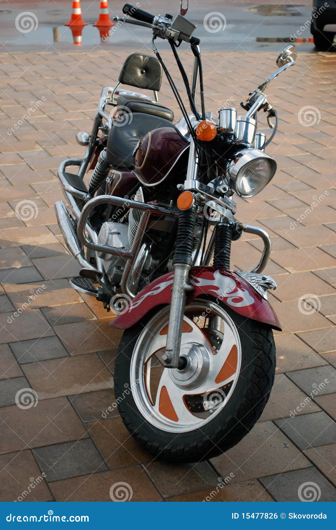 Motorcycle stock photo. Image of motor, metal, bikers - 15477826