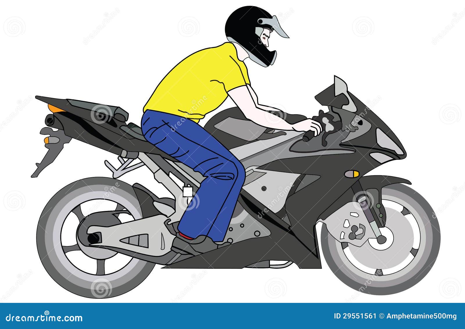 Motorcycle stock vector. Illustration of motor, fast - 29551561