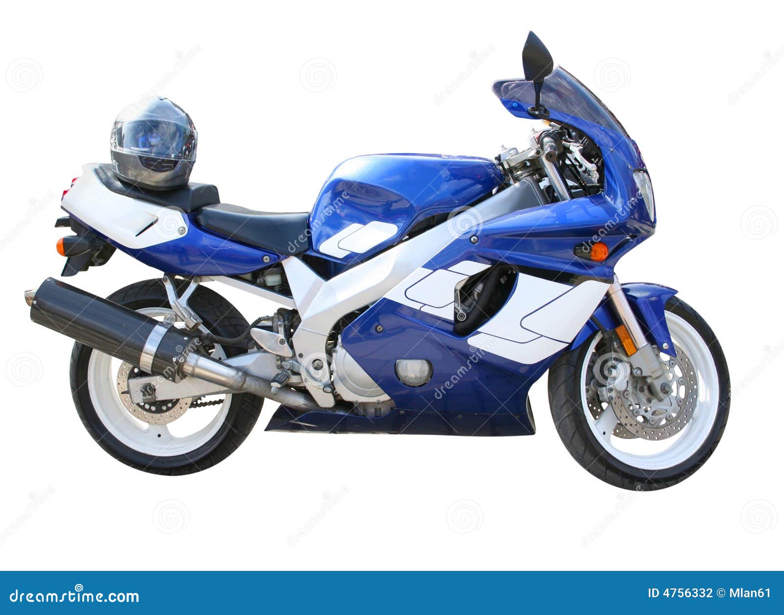 Motorcycle stock photo. Image of transportation, blue - 4756332