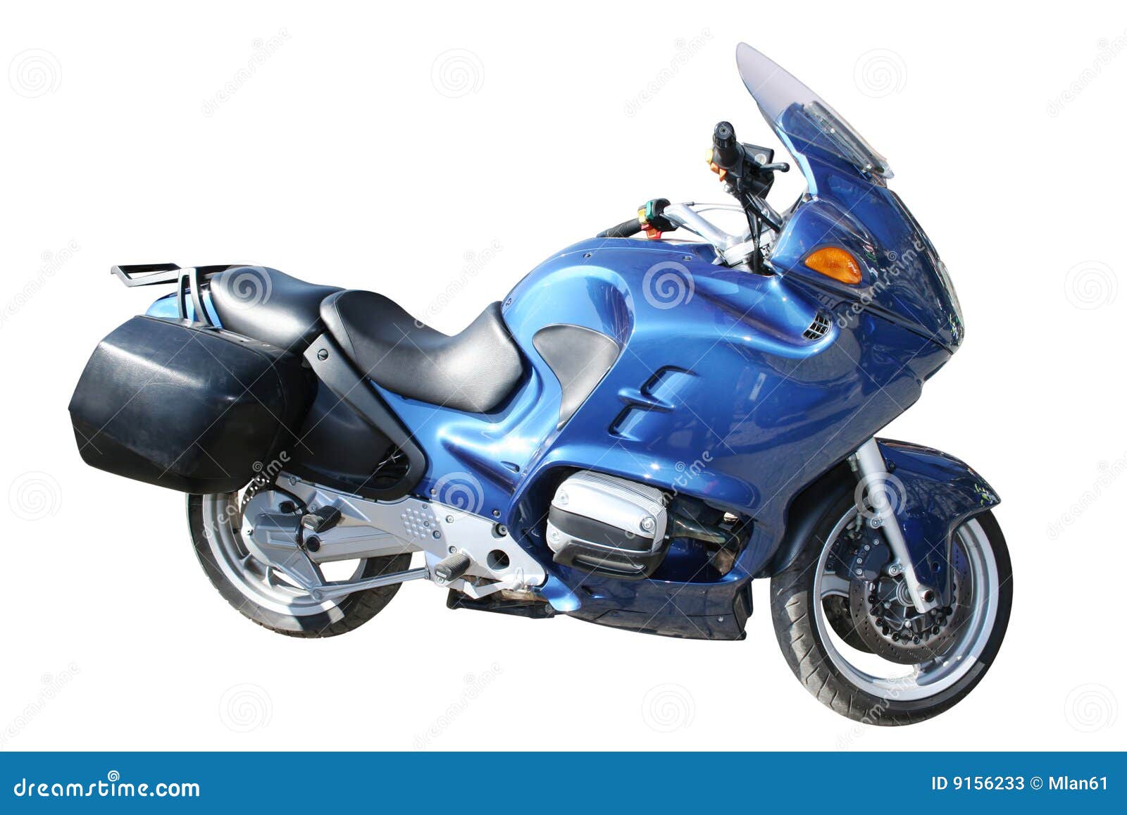 Motorcycle stock image. Image of travel, motorcycle, blue - 9156233