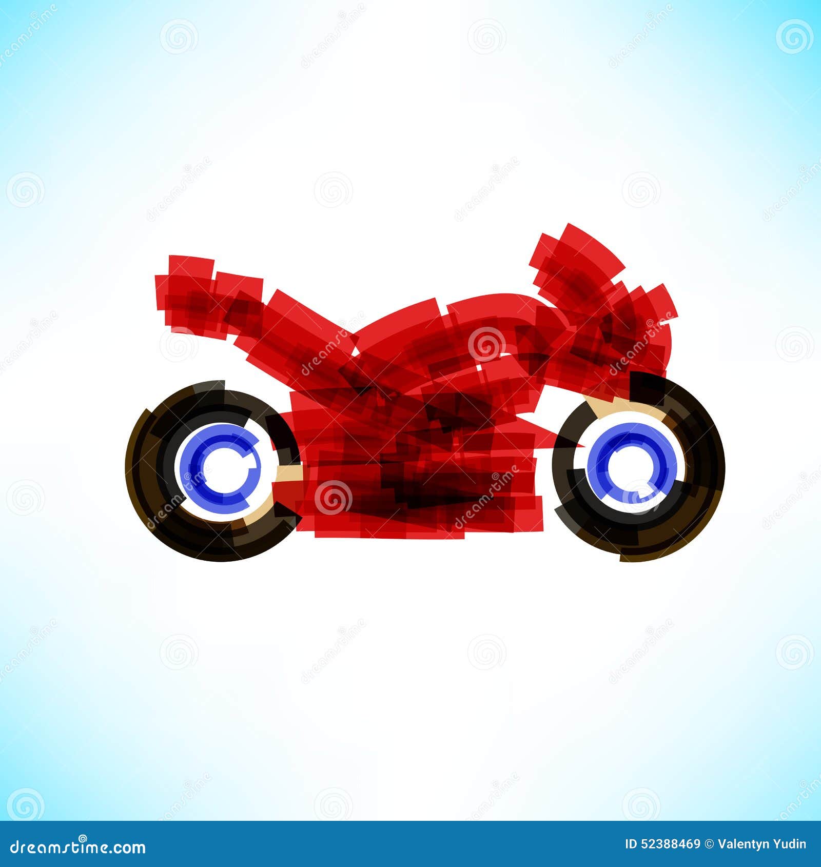 Motorcycle abstract emblem stock vector. Illustration of element - 52388469