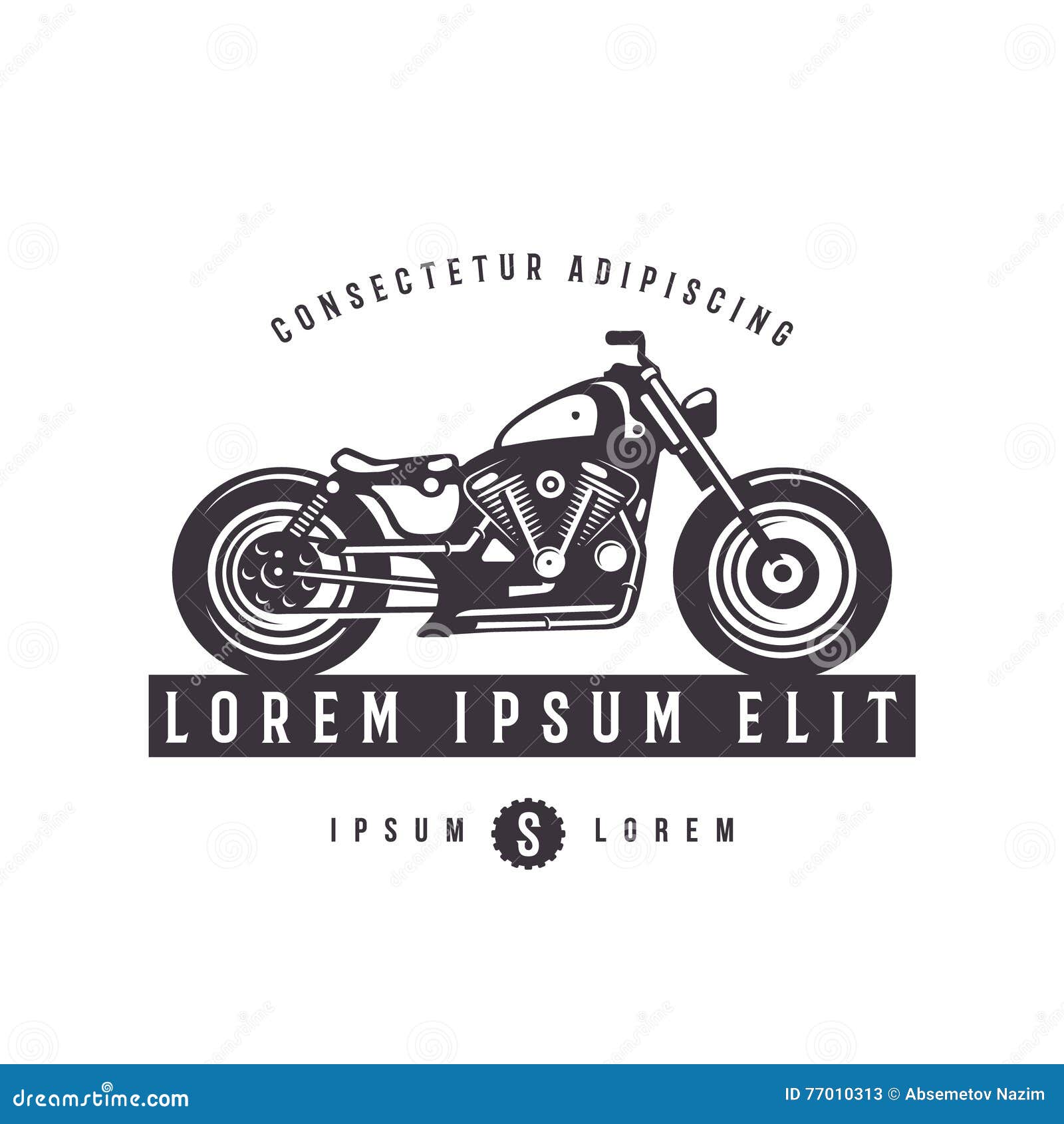 Motorcycle abstract stock vector. Illustration of custom - 77010313