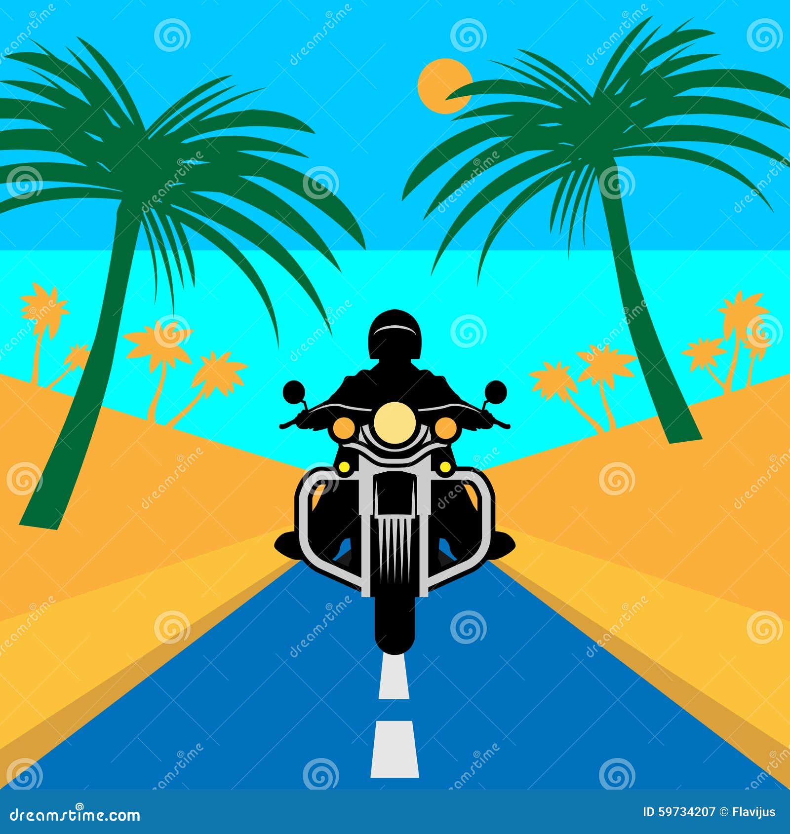 Motorcycle Adventure Poster Stock Vector - Illustration of drive ...