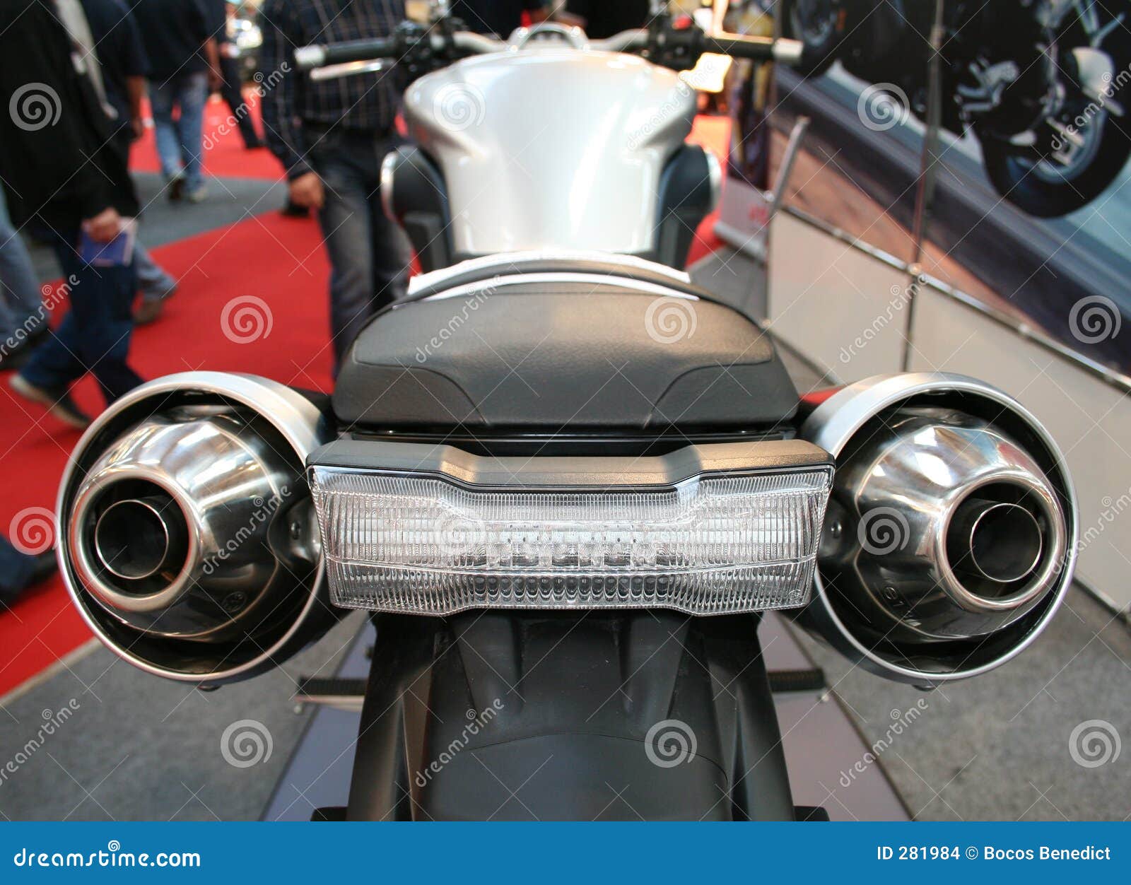 Motorcycle back stock photo. Image of tank, brakelight - 281984