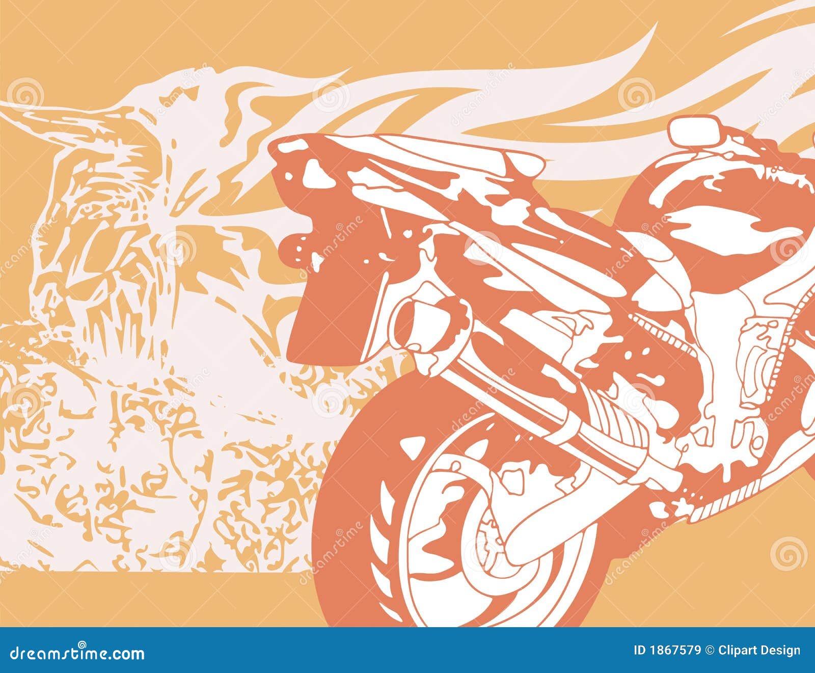 Motorcycle Background stock vector. Illustration of cycles - 1867579