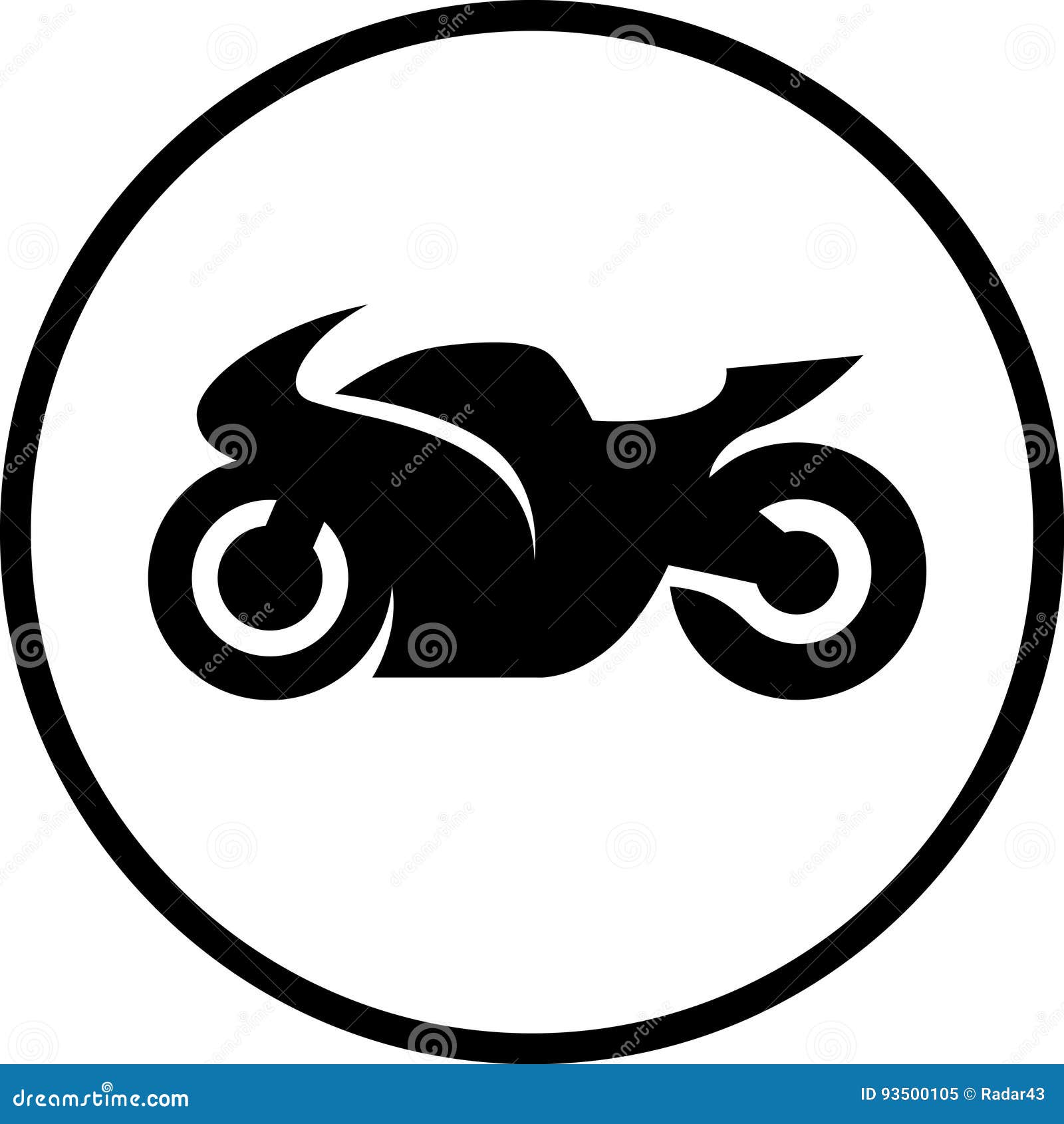 Motorcycle bike Vector stock vector. Illustration of ride - 93500105