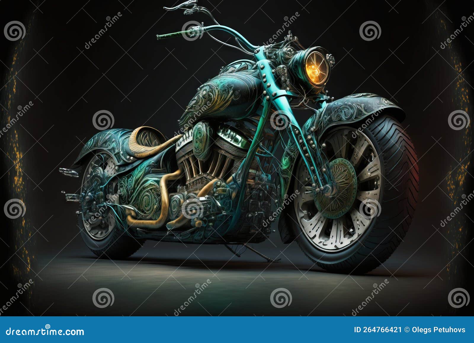 A Motorcycle with a Bird on the Back of it S Seat and a Bird on the ...